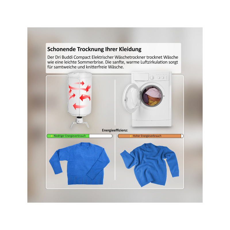 Dri Buddi Compact – elektrischer Wäschetrockner