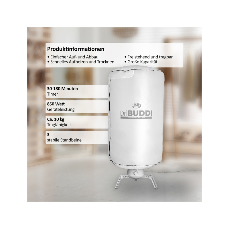 Dri Buddi Compact – elektrischer Wäschetrockner