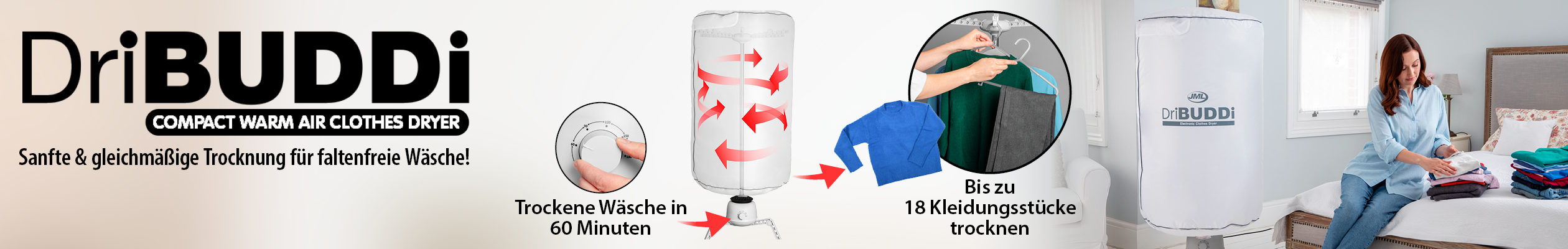 Dri Buddi Compact – elektrischer Wäschetrockner